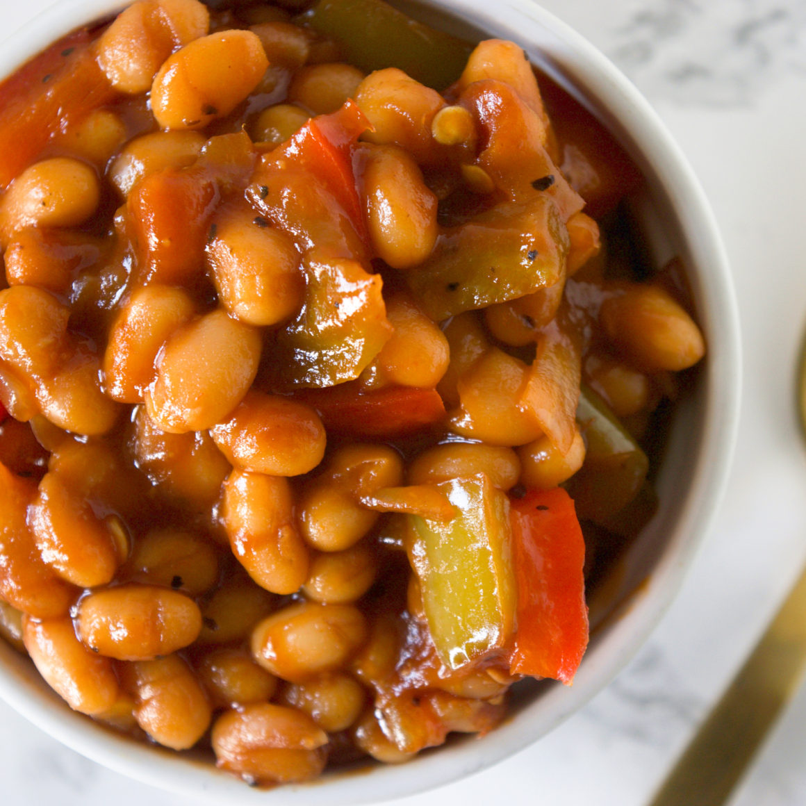 BBQ Baked Beans | ICanYouCanVegan BBQ Baked Beans