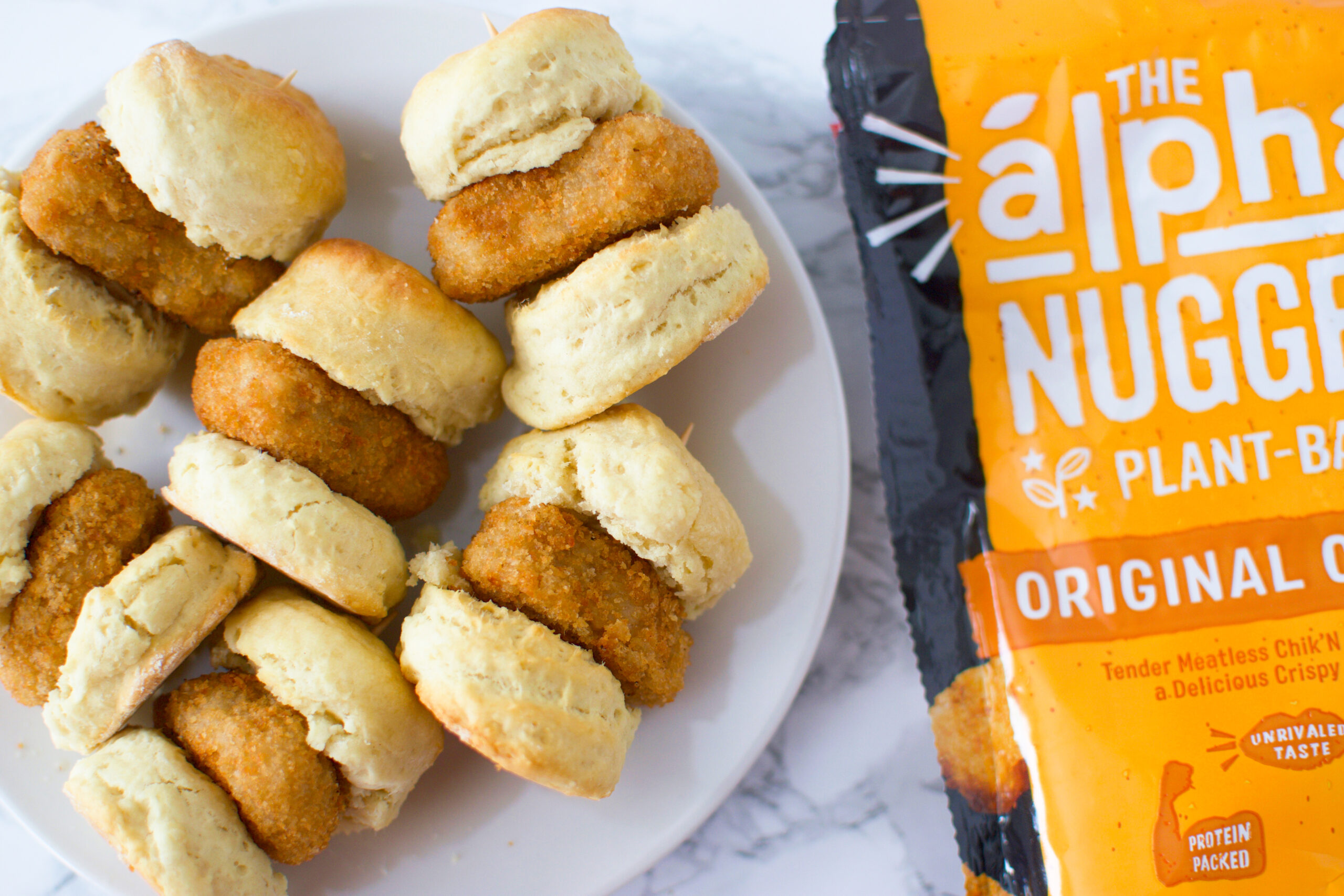 Mini Vegan Chicken Biscuits | ICanYouCanVegan ICanYouCanVegan Mini Biscuits