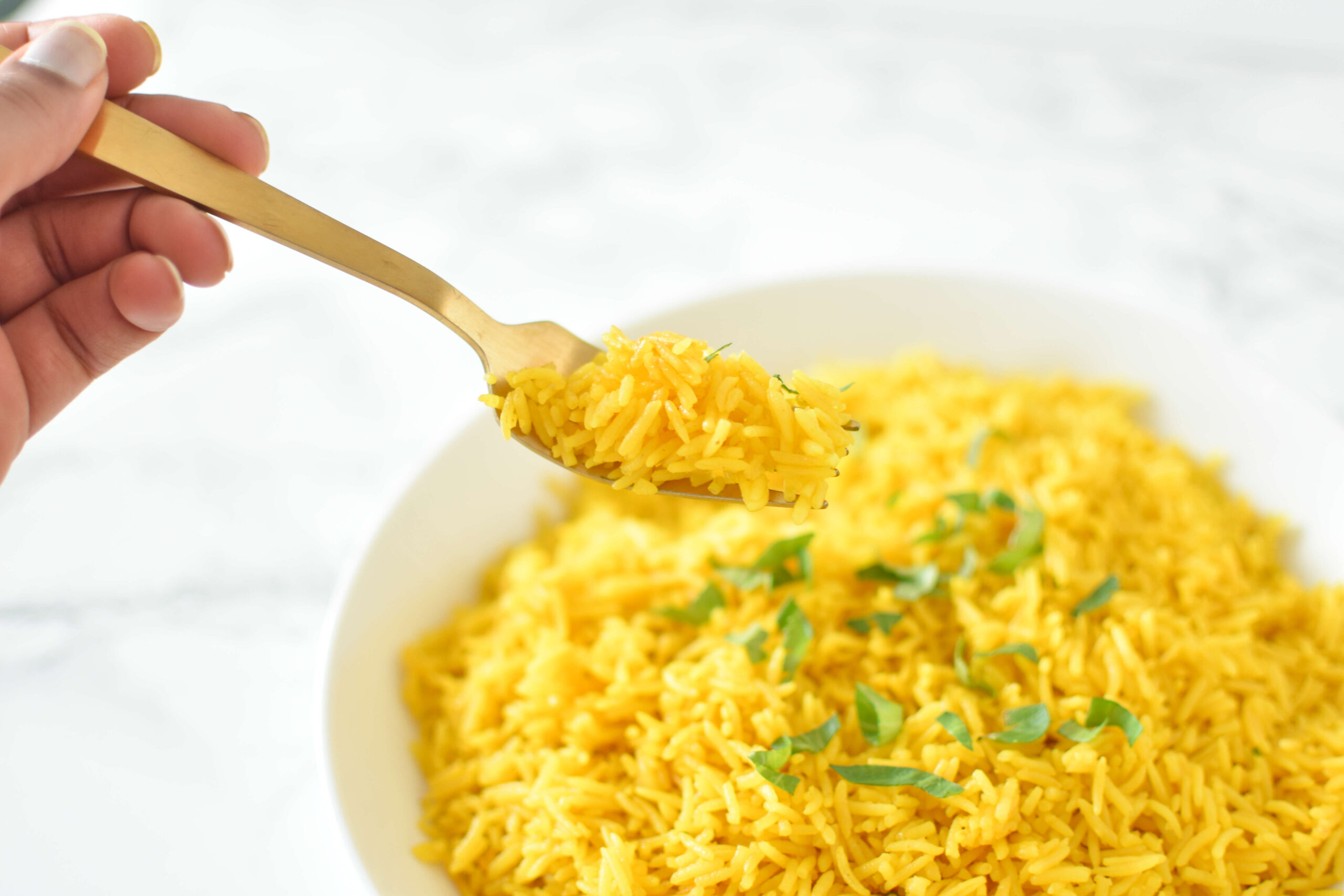 Coconut Turmeric Rice | Easy Coconut Turmeric Rice Recipe