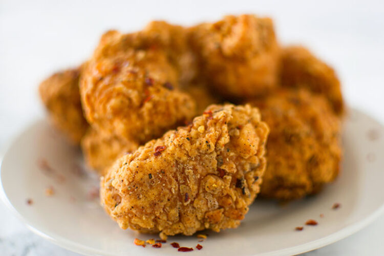 Spicy Chicken Fried Tofu | ICanYouCanVegan ICanYouCanVegan Spicy ...