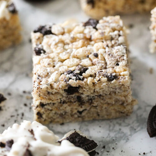 Easy Vegan Oreo Rice Crispy Treats | ICanYouCanVegan