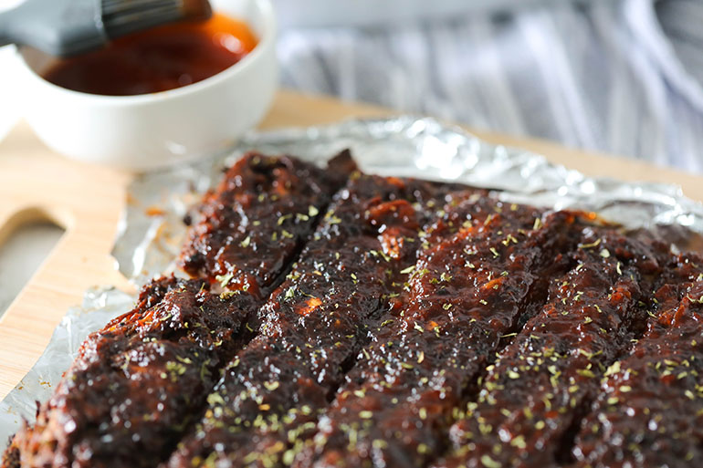 Easy Vegan BBQ Ribs [+VIDEO] | I Can You Can Vegan
