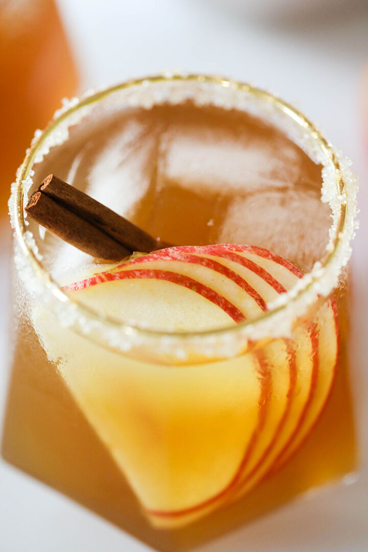 Easy Apple Bourbon Cocktail | ICanYouCanVegan