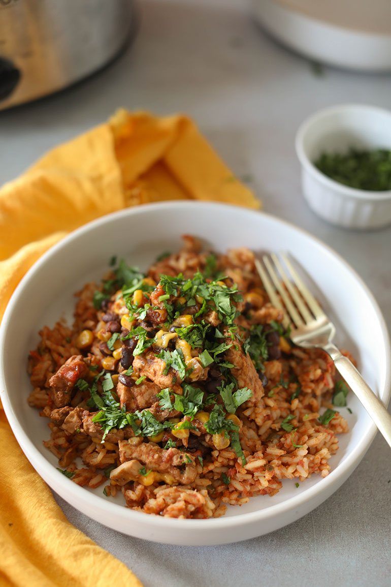 Easy Vegan Crockpot Salsa Chicken | ICanYouCanVegan